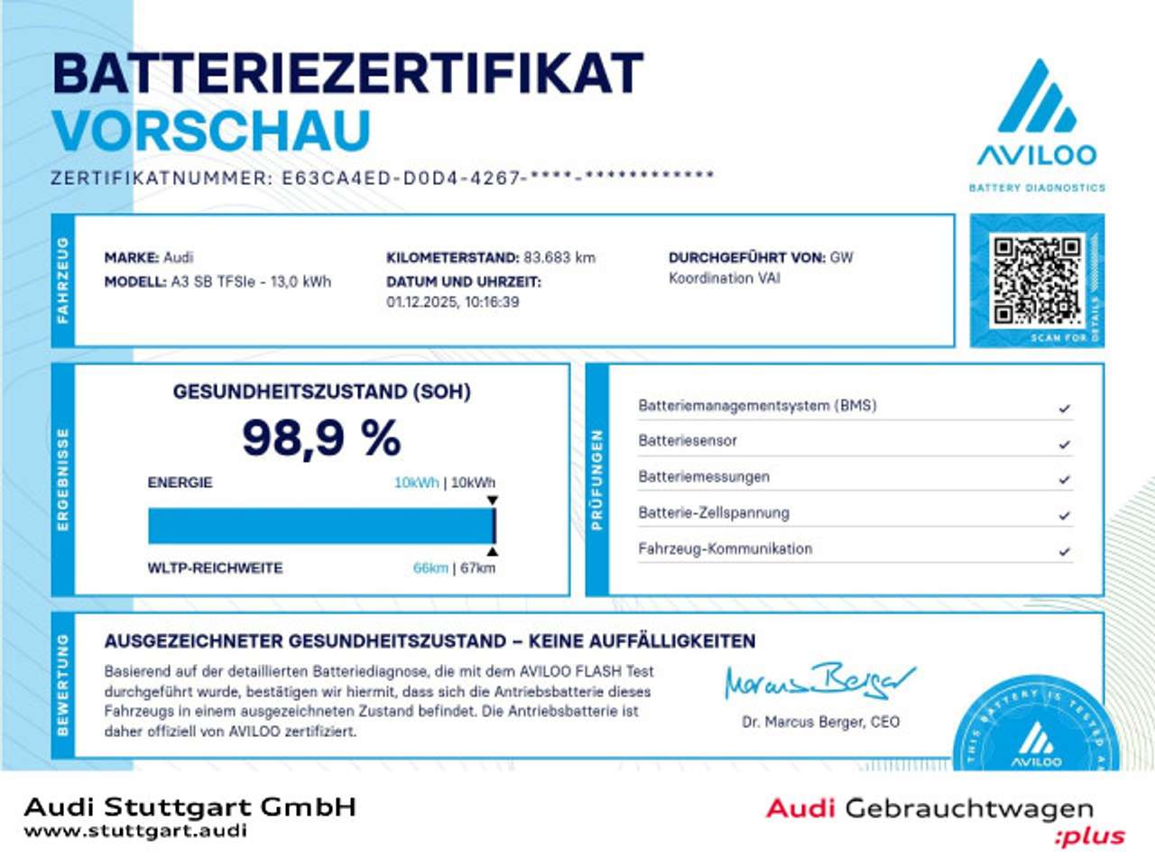Audi A3 40 TFSI e virtual cockpit plus de 2022, 83 683 km, Hybride ...